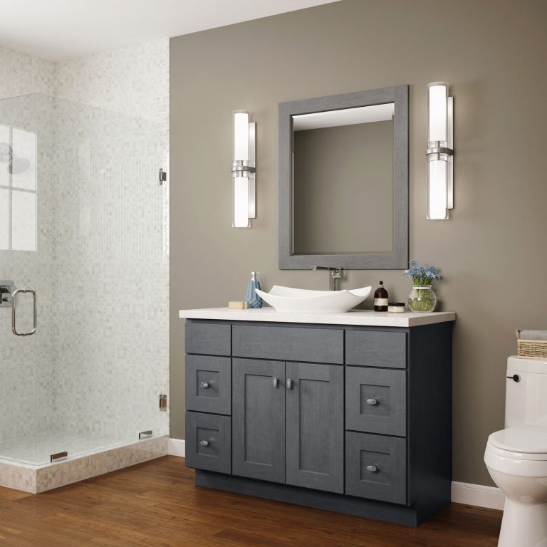 TAILORED | Upton Brown Vanity - Cabinets Express
